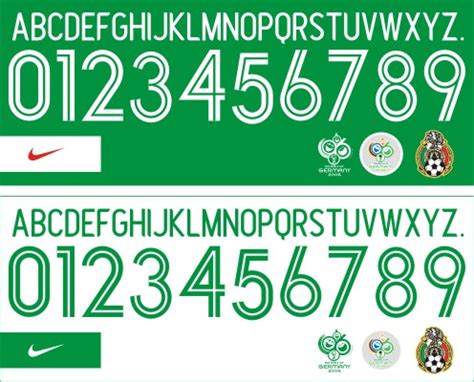 México 2006 Copa Mundial Tipografía