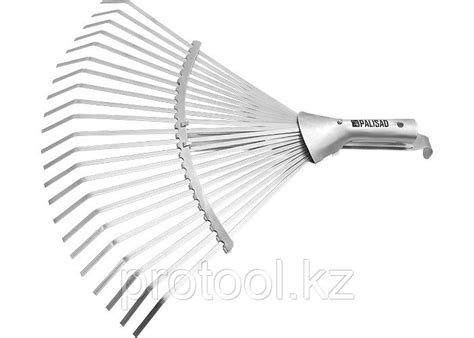 Купить Грабли веерные 22 зуба, без черенка, раздвижные, 270-460 мм ...