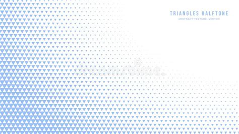 Triangles Half Tone Pattern Abstract Vector Pale Blue Smooth Rounded Border Stock Vector