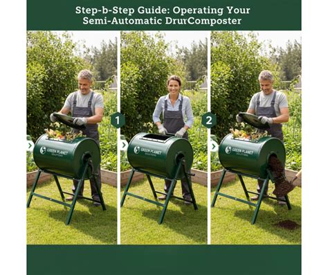 Step By Step Guide Operating Your Semi Automatic Drum Composter