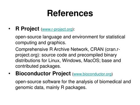 Ppt Introduction To R And Bioconductor Statistical Computing