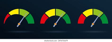Speedometer Icon Set Gauge Speed Meter Stock Vector Royalty Free 2476731679 Shutterstock