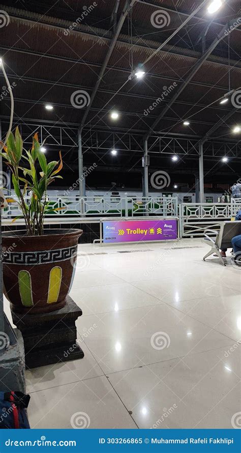 Waiting For A Train At A Station In The City Of Surabaya East Java Indonesia Editorial Image