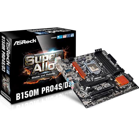 Placa Asrock B150m Pro4s D3 Intel1151 Ddr3 Pcx3 0 M Atx
