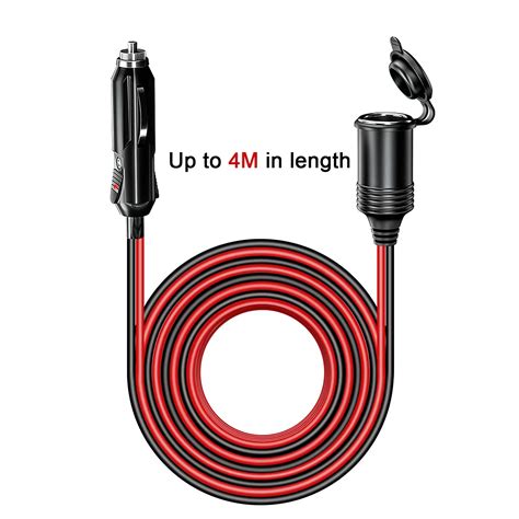 12v 24v 4m A Bordo 26 Pies Encendedor De Cigarrillos Resistente Cable