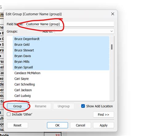 Tableau Visualizations Parameters Hierarchies Groups Sets Bins