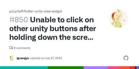 Unable To Click On Other Unity Buttons After Holding Down The Screen