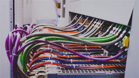 Control Panel With Wiring Stock Photo Image Of Production 180386674