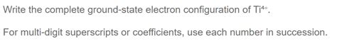 Solved Write The Complete Ground State Electron