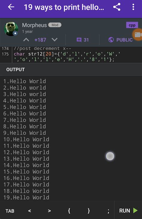 Ways To Print Hello World With C