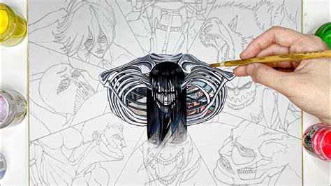 진격의거인 아홉거인 모아 그리기 Youtube