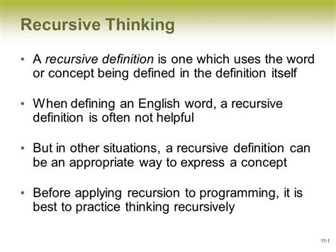 Recursion Definition I Human Network 35 Recursion