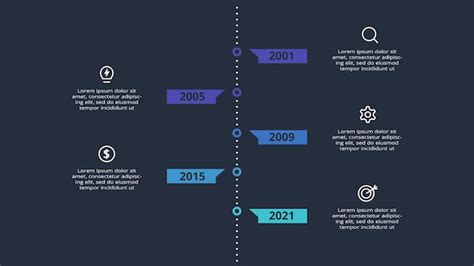 Premium Vector Timeline Infographic With 5 Elements Template For Web On A Black Background