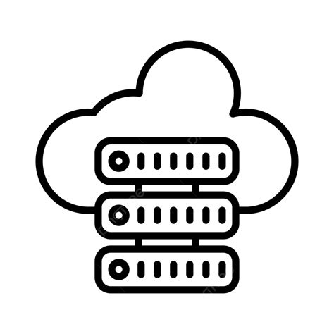 server line icon vector backup cloud computer png and vector with