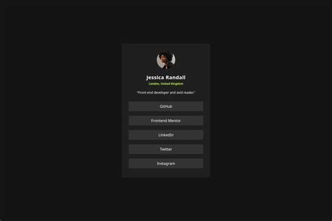 Frontend Mentor Social Links Profile Design Using Html And Css Coding