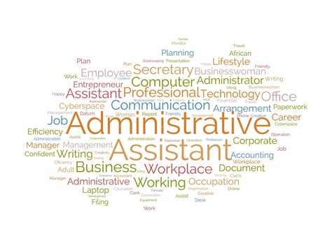 Premium Vector Word Cloud Background Concept For Administrative