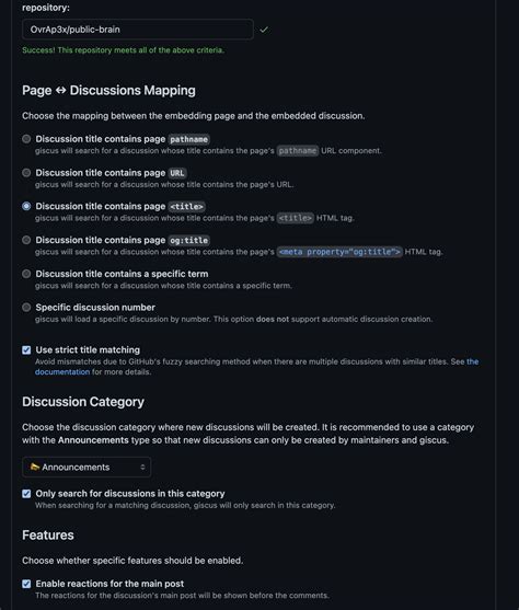 Giscus Github Discussions Powered Comments