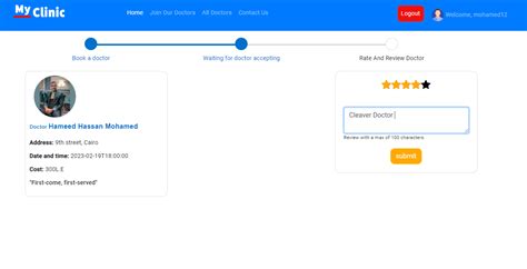 Github Hameedhassandevmy Clinic Ui Angular My Clinic Is The Easiest Way Of Booking The Best