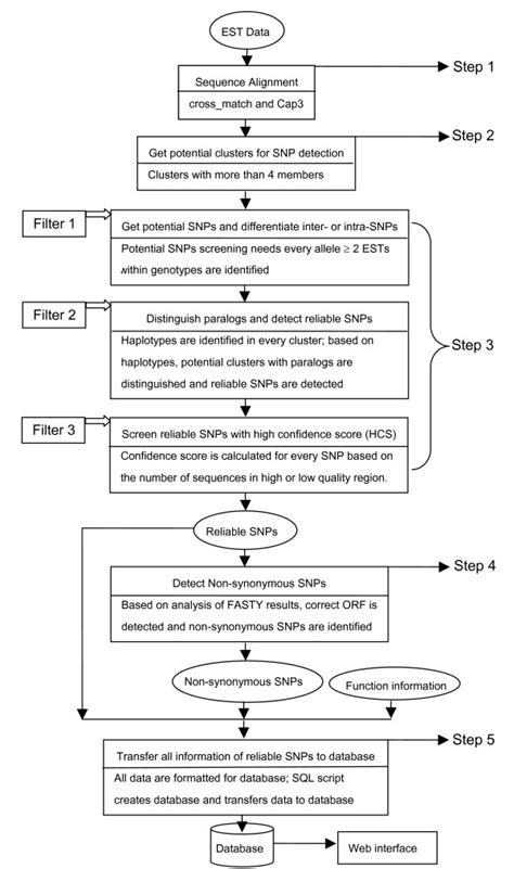 Flowchart For Detecting Reliable Snps In The Qualitysnp Pipeline Step1