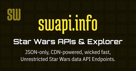 GitHub SivaramPg Swapi Info All The Star Wars Data You Ve Ever Wanted Swapi Info Is An