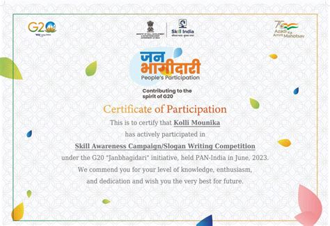 Kolli Mounika On Linkedin Participated In Skill Awareness Campaign