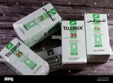 Cairo Egypt October 22 2024 Telebrix Iodine 350mg Per Ml Used As A Contrast Medium For