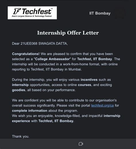 Swagata Datta On Linkedin Iitbombay Techfest