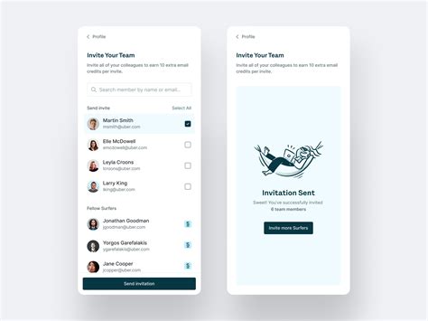 invite team member — surfe ui by kelly tokatlidis for surfe on dribbble