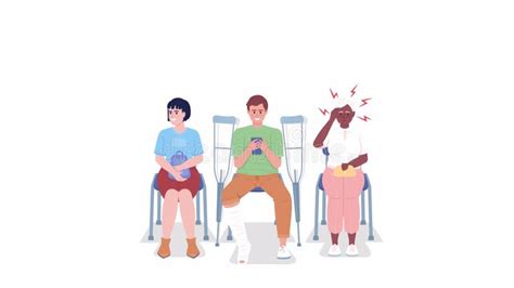 animated patient flow illustration stock video video of nurse health