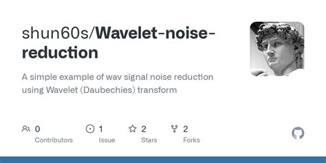 Github Shun60s Wavelet Noise Reduction A Simple Example Of Wav Signal Noise Reduction Using