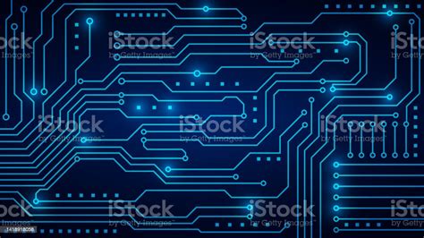 하이테크 디지털을 이용한 기술 배경 Cpu에 대한 스톡 벡터 아트 및 기타 이미지 Cpu 가상현실 개념 Istock