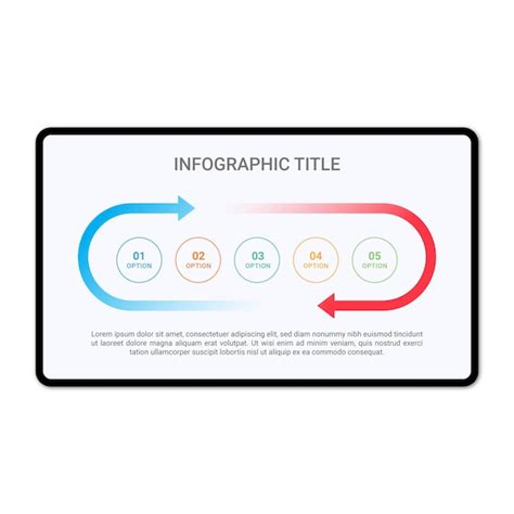 Premium Vector Arrow Horizontal Ring Circulation Template