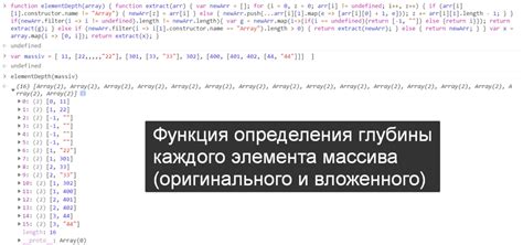 Javascript Как узнать глубину каждого элемента массива