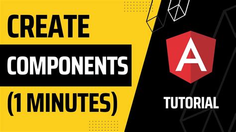 How To Create Components In Angular Tutorial In 1 Minute Youtube
