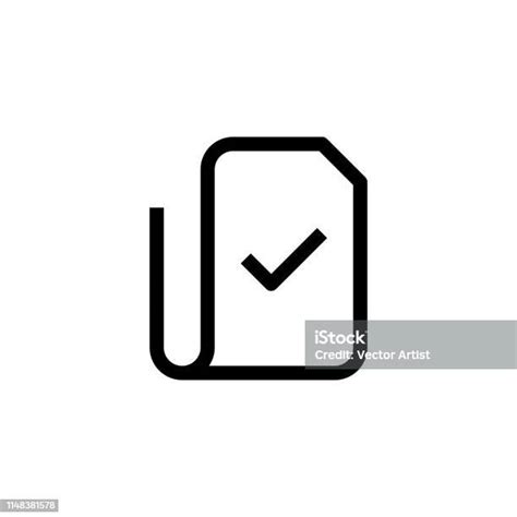 작업 돈 아이콘 디자인입니다 용지 기호를 선택 합니다 간단한 깨끗 한 라인 아트 전문 비즈니스 관리 개념 벡터 일러스트 레이 션 디자인 0명에 대한 스톡 벡터 아트 및 기타