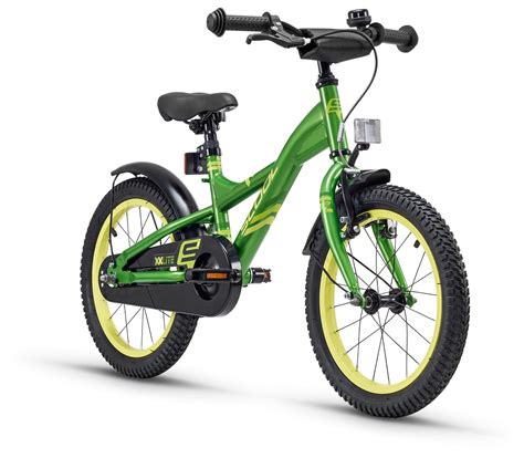 Велосипед Scool XXlite 16" steel (2018) Зелено-желтый - купить в ...