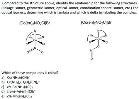 Solved Compared To The Structure Above Identify The Relationship For
