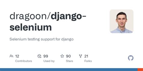 GitHub Dragoon Django Selenium Selenium Testing Support For Django