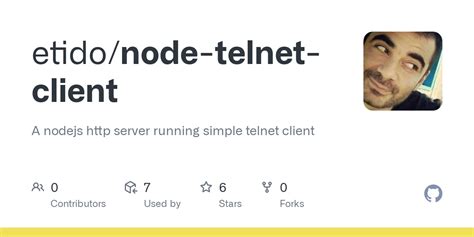 github etido node telnet client a nodejs server running simple