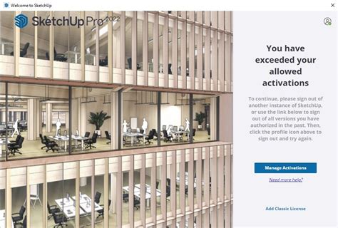 Error You Have Exceeded Your Allowed Activations Sketchup Australia