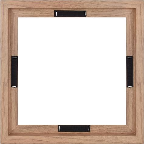 mcs canvas float frames 12x12 frame walnut woodgrain