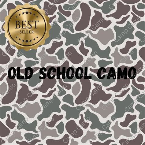Marsh Old School Camo Seamless Pattern Png Duck Hunting Camouflage