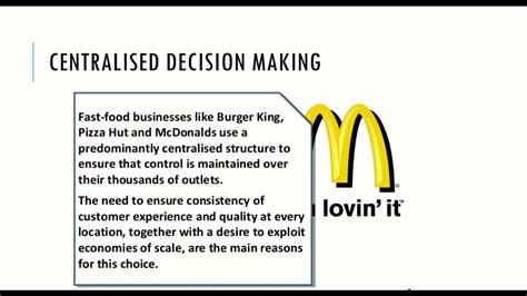 Higher Business Management Decision Making Centralised