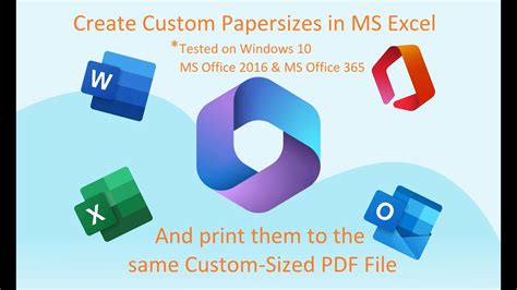 Explained Create Custom Paper Sizes For Ms Office And Print A Custom