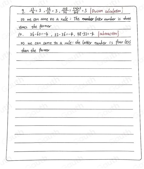 Solved E The Pattern Rule Of The Following Sequence 941236108