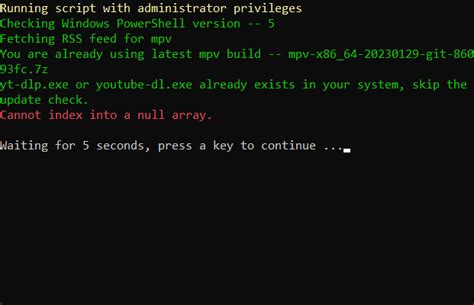 yt dlp ffmpeg update check skipped · issue 35 · shinchiro mpv