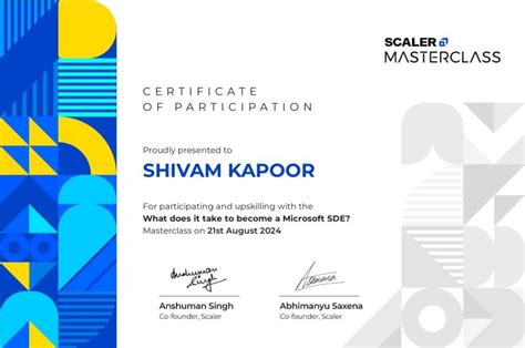 Shivam Kapoor On Linkedin Scaler Masterclass Microsoftsde Learning
