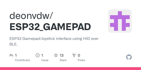 github deonvdw esp32 gamepad esp32 gamepad joystick interface using