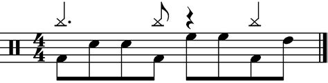One Bar Eighth Note Syncopated 332 Fills