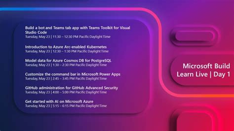 microsoft learn on linkedin learnlive msbuild